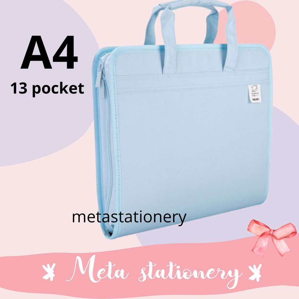 Jual Document Bag / Tas Dokumen File Deli A4 13 Sekat 72561 | Shopee ...