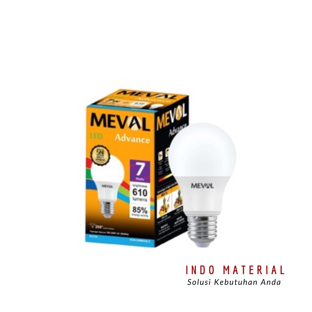 Jual Lampu Meval 7W Advance LED Bulb Putih | Shopee Indonesia