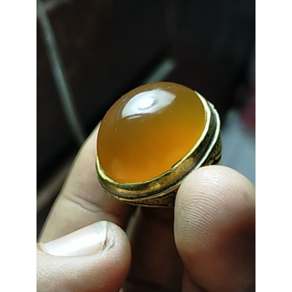 Jual cincin batu akik natural raflesia | Shopee Indonesia
