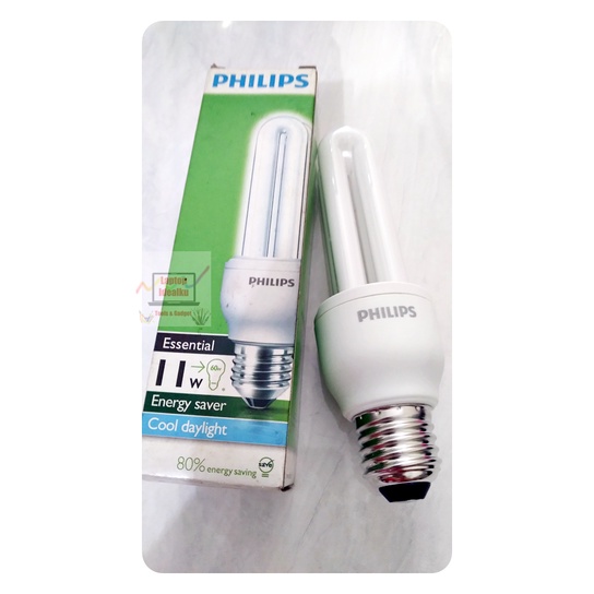 Jual Lampu Philips -Essential - 11W- Cool daylight- putih | Shopee ...