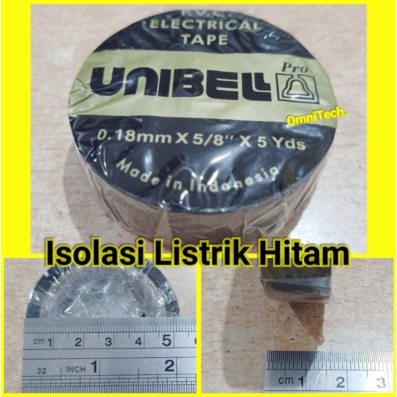 Jual Isolasi Solasi Solatip Lakban Lem Kabel Listrik Unibell Unibel Pro ...