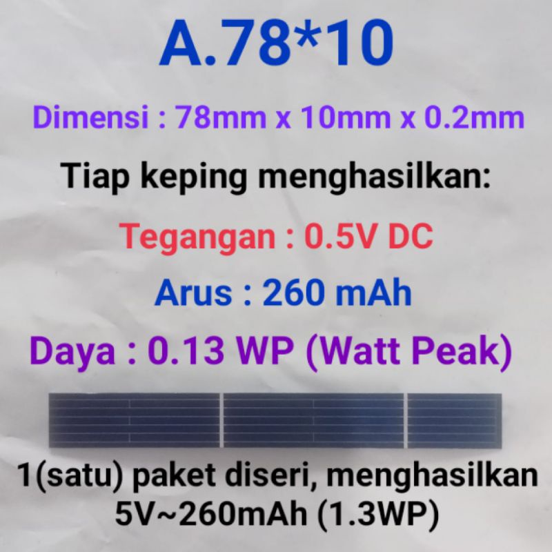 Jual Paket Sel Surya/Solar Cell untuk membuat Panel Surya/Solar Panel ...