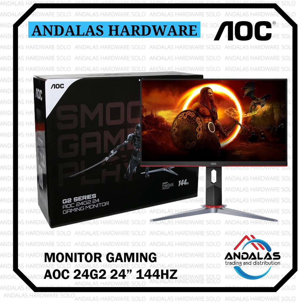 Jual MONITOR PC GAMING AOC 24G2 24" 144HZ | Shopee Indonesia