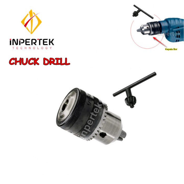 Jual Kepala Bor Tangan Chuck Bor Drill Cuk Bor Drat Penjepit Mesin Bor ...