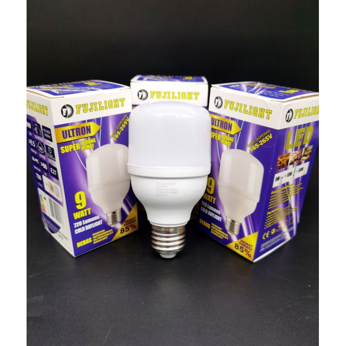 Jual Lampu Led 9w FUJILIGHT ULTRON, warna bolam putih 6500K,garansi 1 ...