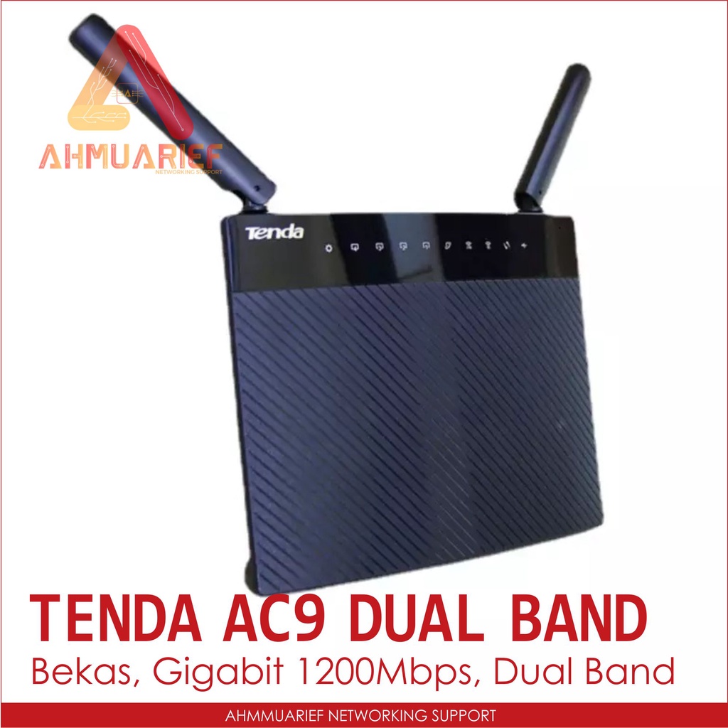 Jual WIRELESS ROUTER WIFI TENDA AC9 SMART DUAL BAND AC1200M GIGABIT BUKAN F3 N301 AC6 | Shopee ...