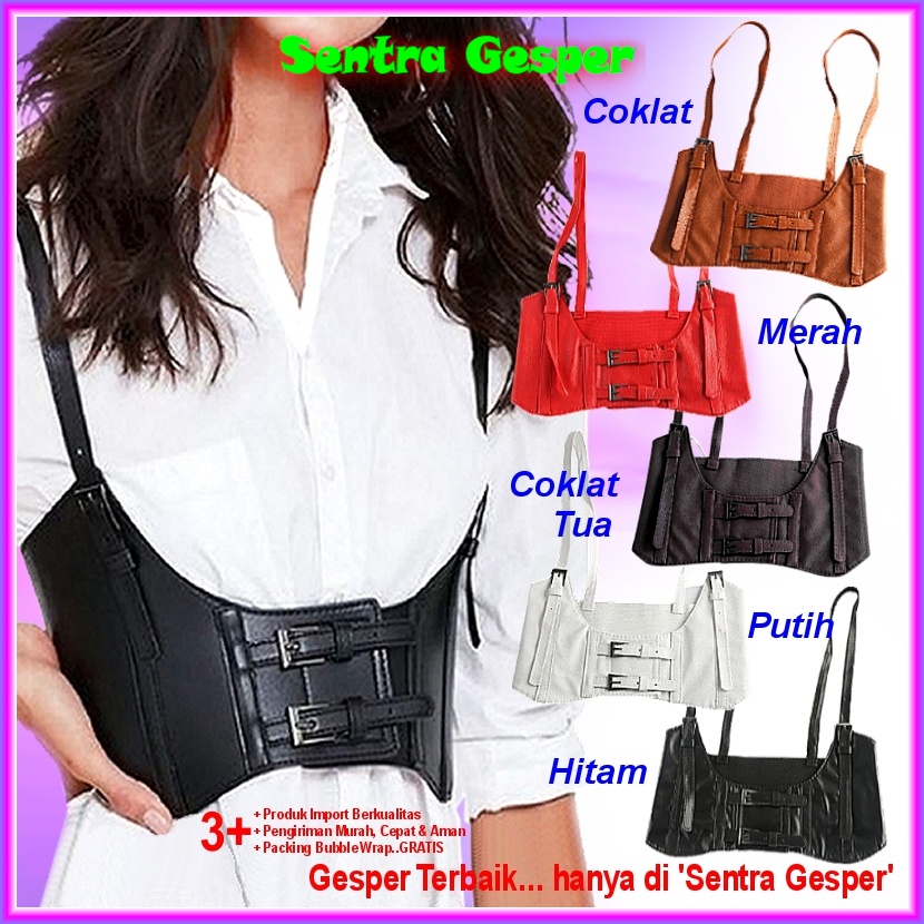 Jual Gesper Belt Ikat Pinggang Korset Fashion Lebar Sabuk Wanita Obi ...