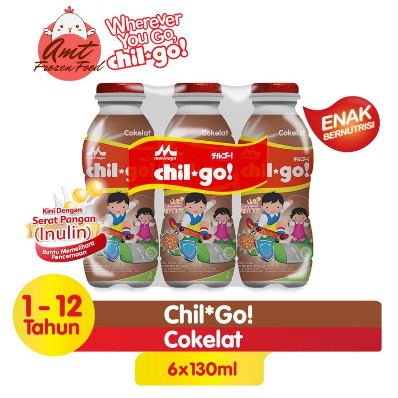 Jual Chil*go UHT 6x130 ml Cokelat Strawberry Vanila Melon | Morinaga ...
