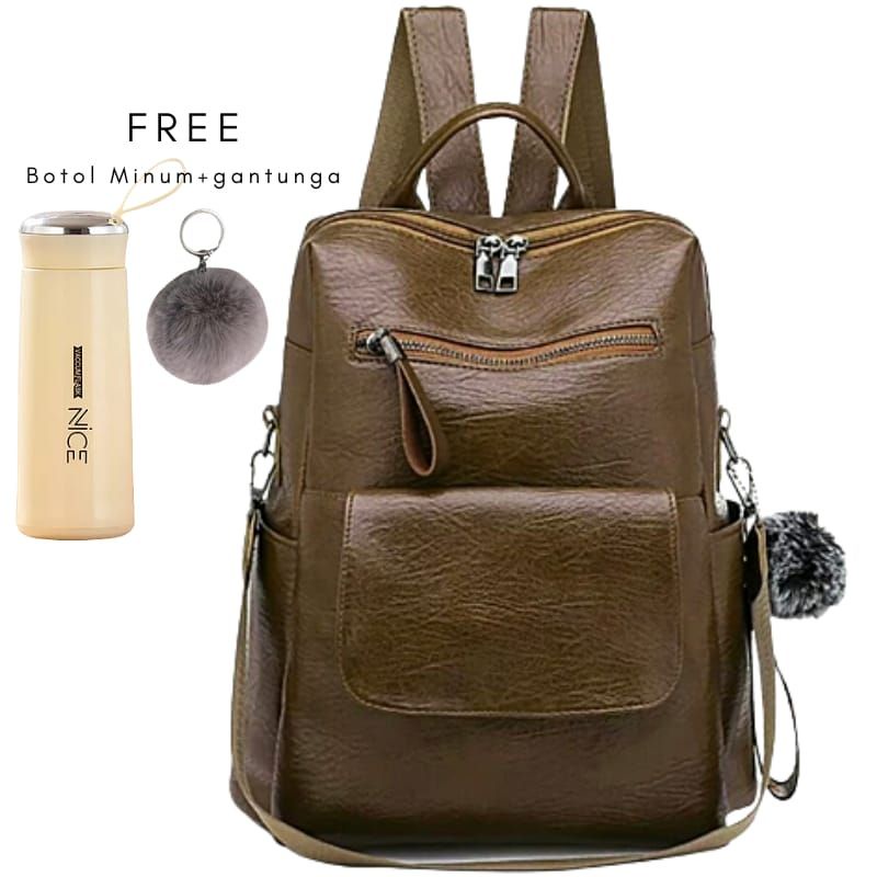 Jual RANSEL SOFT LEATHER / FREE GANTUNGAN TAS BATAM TERBARU | Shopee ...