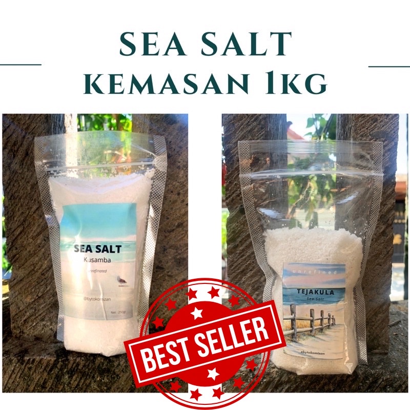 Jual SEA SALT Garam Laut Kemasan 1kg / Kusamba / Tejakula/ Amed pure ...