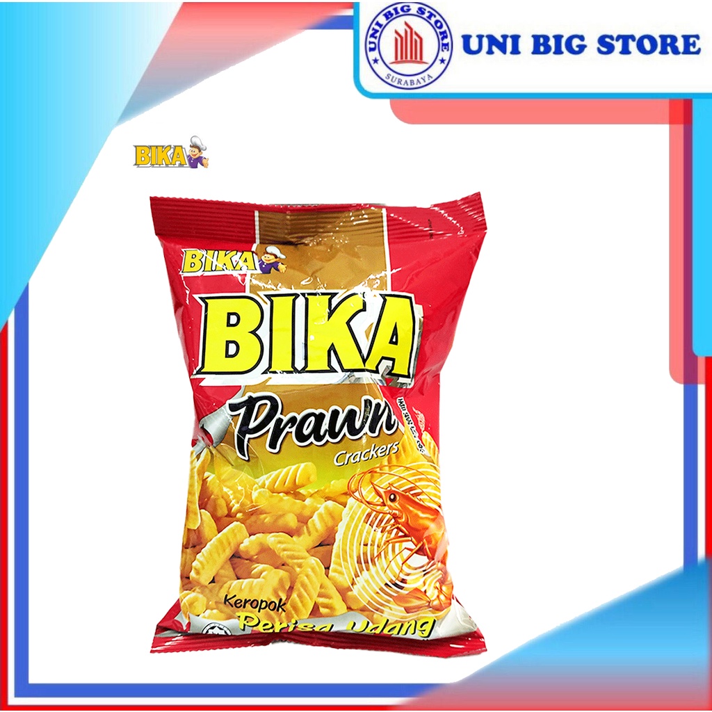 Jual BIKA Prawn Flavoured Crackers 70 gr Krupuk Perisa udang | Shopee ...