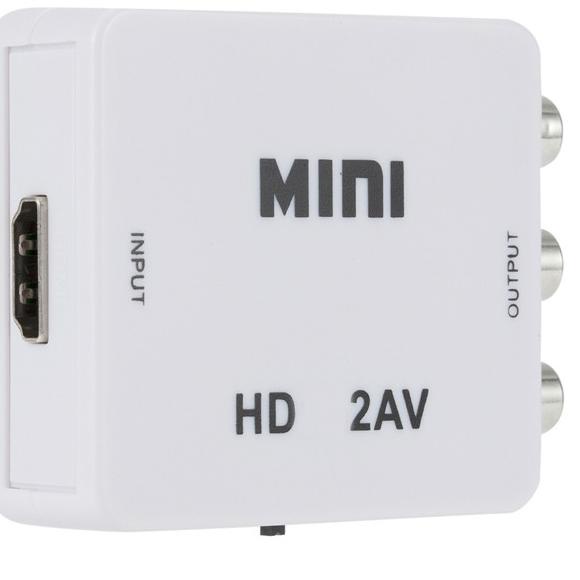 Jual Mini Box HDMI2AV / HDMI TO AV RCA Converter Adaptor / Mini HDMI2AV ...