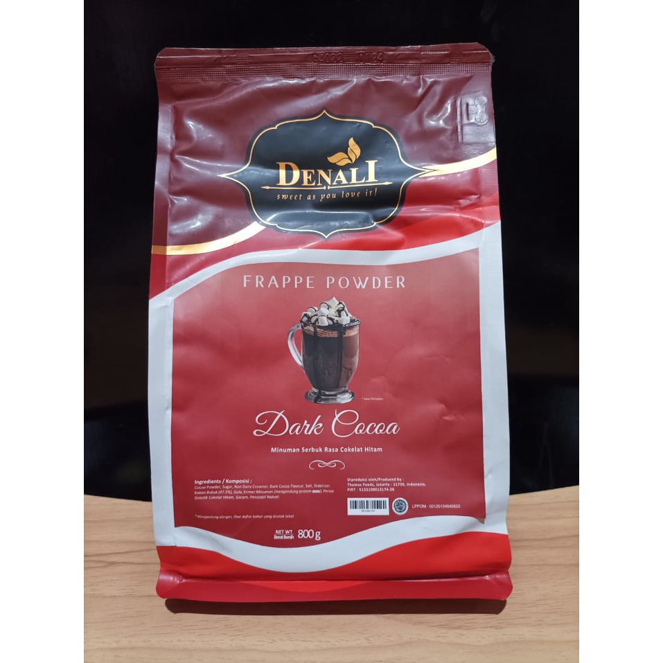 Jual Denali Frappe Powder Dark Cocoa 800gr Bubuk Perasa Minuman Coklat ...