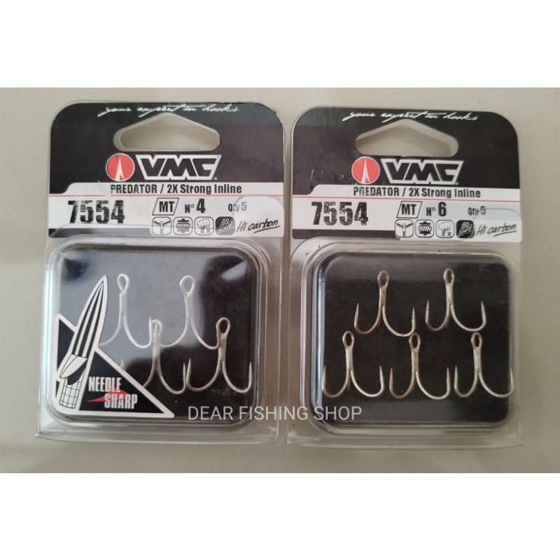 Jual Kail Pancing Treble Hook VMC 7554 MT Predator 2X Strong | Shopee Indonesia