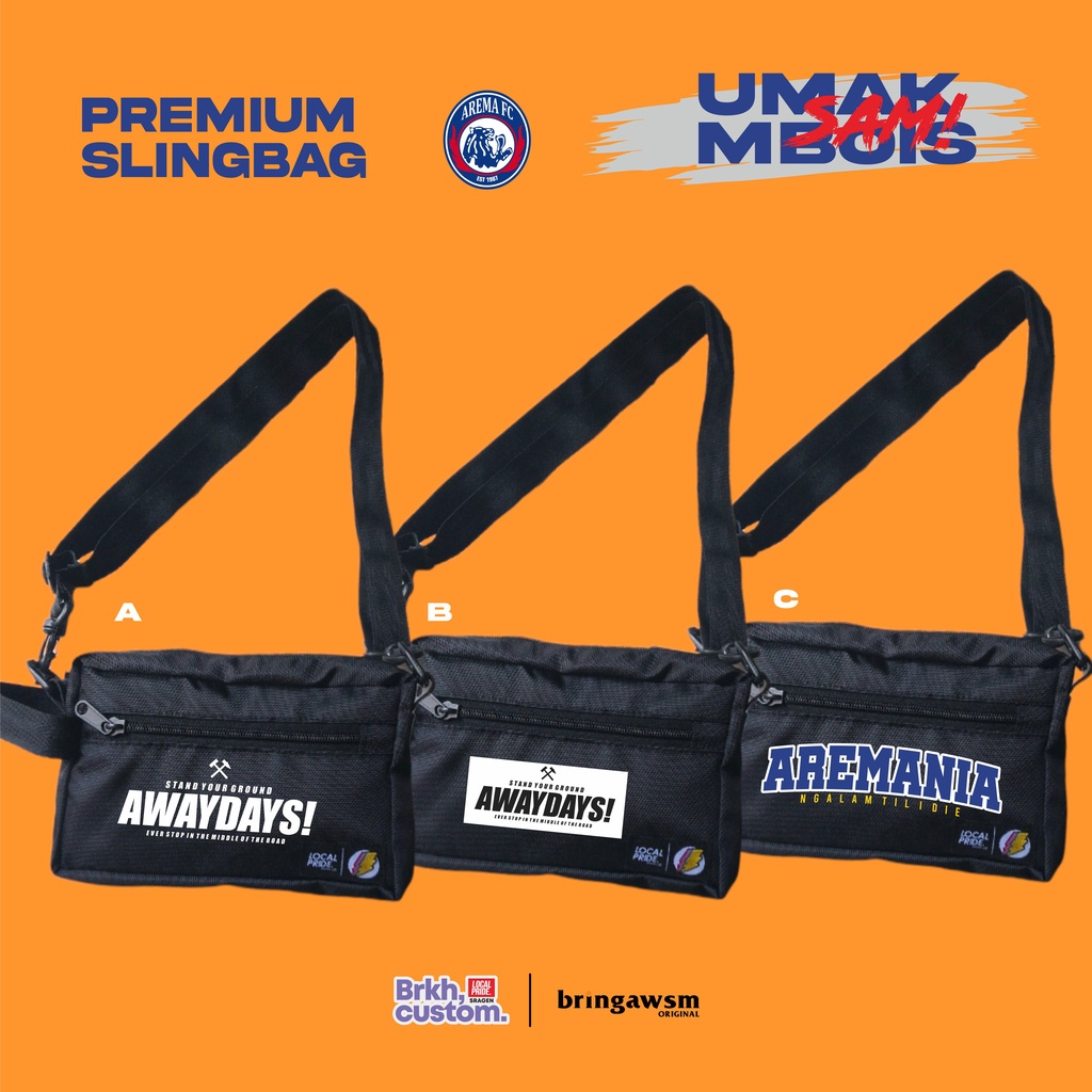 Jual TAS SELEMPANG AREMA AREMANIA MALANG A2 AREMANITA FANS HOLIGAN TAS ...