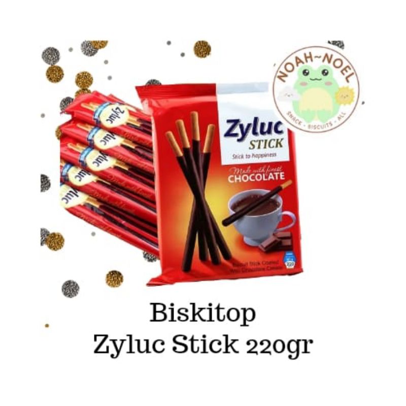 Jual NN - BISKITOP Zyluc Stick 220gr Biskuit stik lapis cokelat Pocki ...