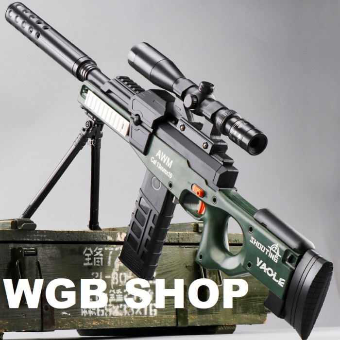 Jual Mainan Tembakkan Sniper Awm Model Nerf Gun Peluru Nerf | Shopee ...