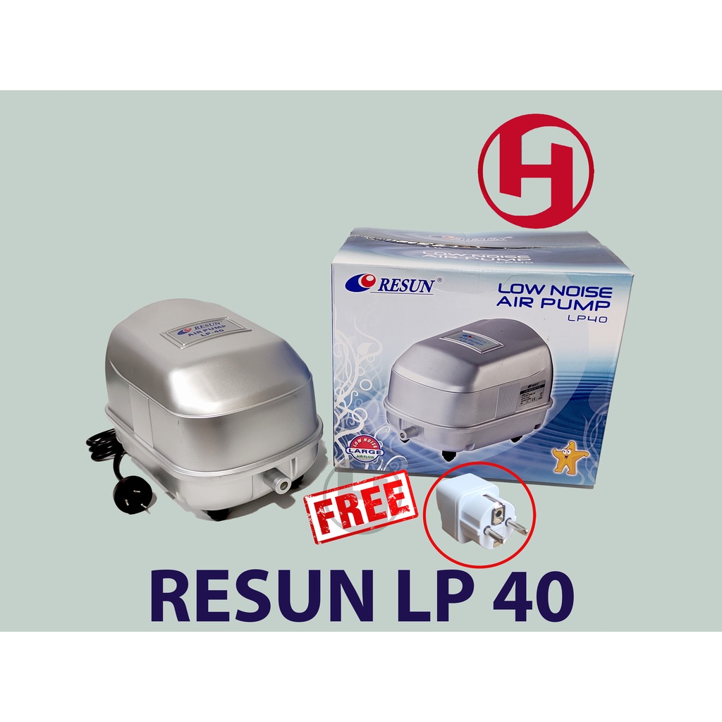 Jual ORIGINAL RESUN AERATOR LP 40 POMPA UDARA LOW NOISE AIR PUMP BLOWER ...
