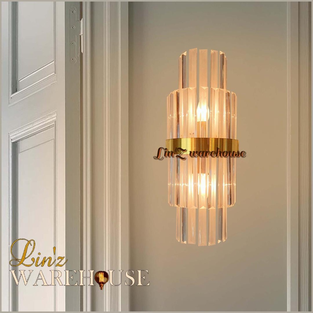 Jual Lampu dinding CRYSTAL ELEGANT MODERN 2 LAYERS wall lamp | Shopee ...