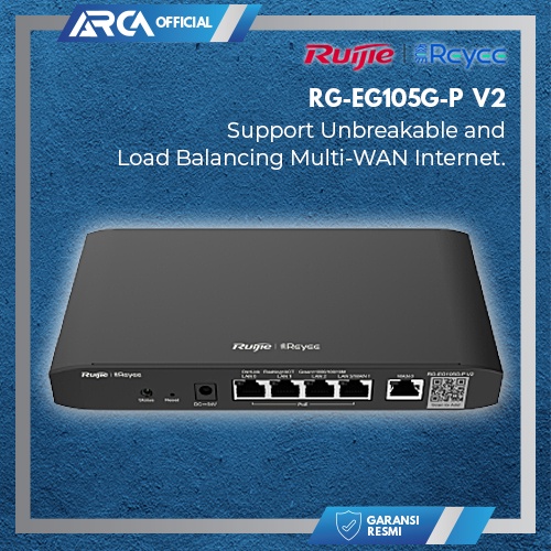 Jual Ruijie Reyee RG-EG105G-P V2 Cloud Managed PoE Router | Shopee Indonesia