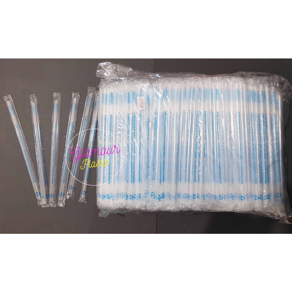 Jual Sedotan Steril OXO 6mm Bening (1 pack 500 Pcs) /Sedotan Lancip 6mm ...