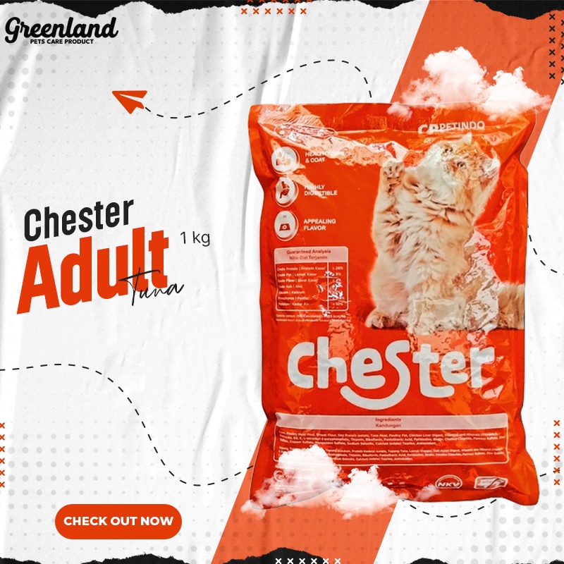 Jual Chester Cat Food | Tuna | 1 Kg | Shopee Indonesia