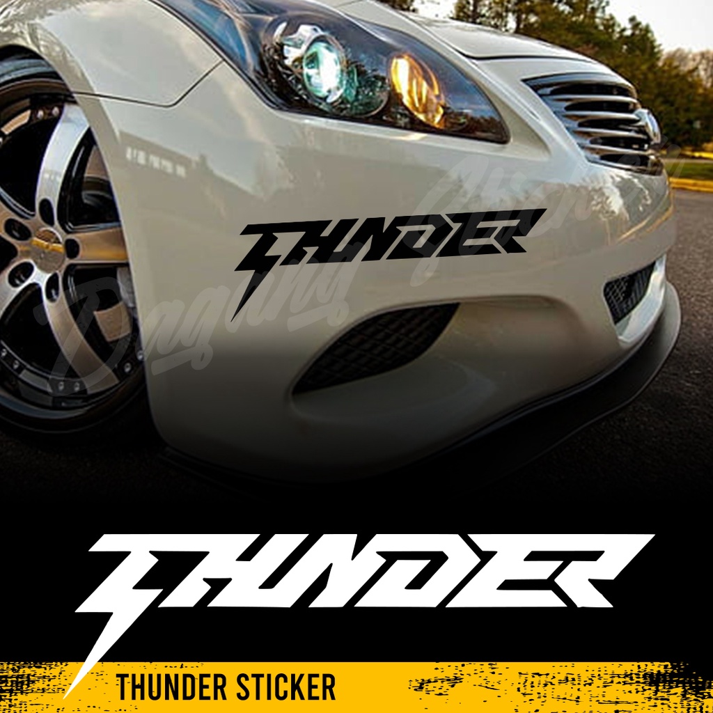 Jual Sticker Body Mobil Thunder Stiker Mobil Cutting Sticker | Shopee ...