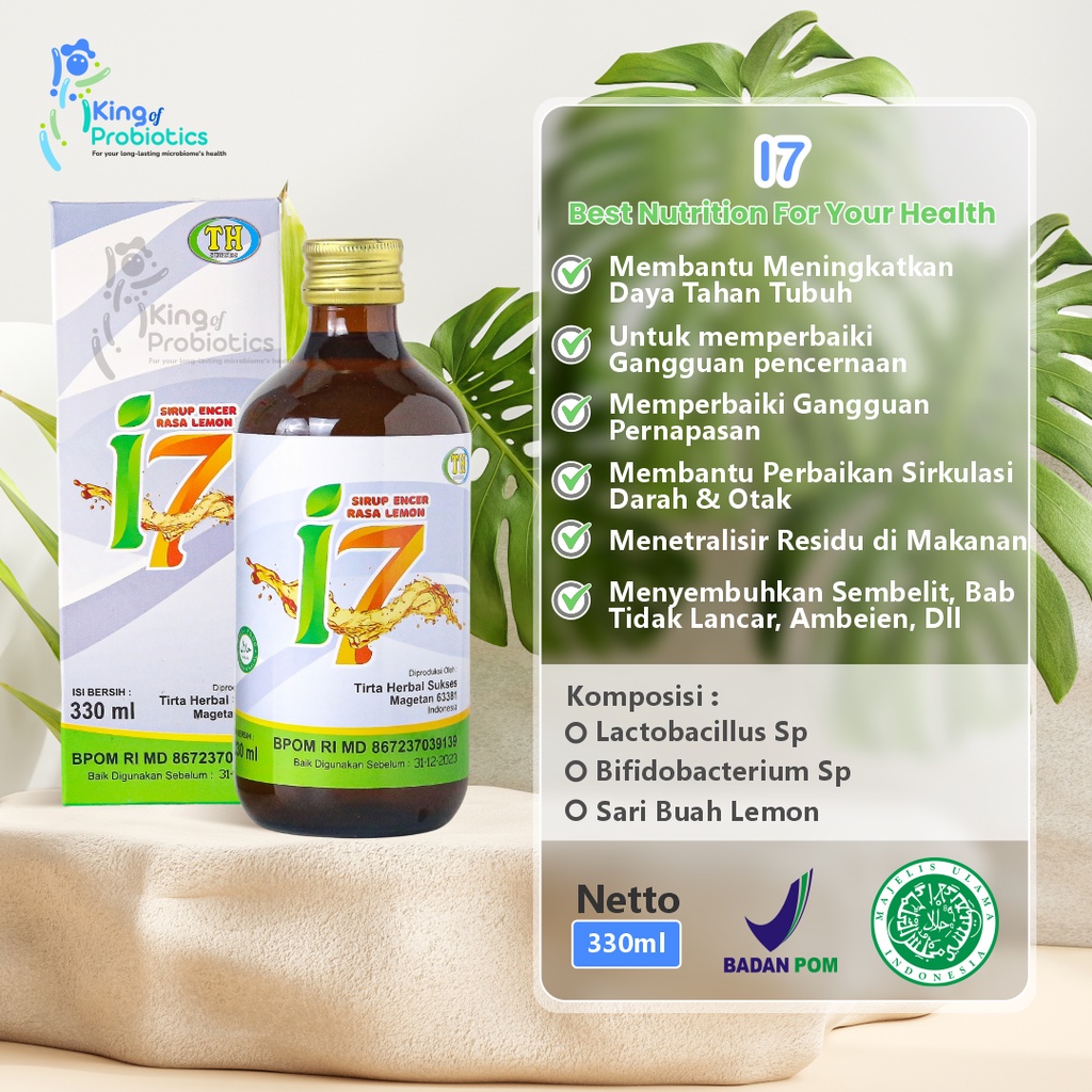 Jual Bioth I7 Original Probiotik Herbal Segar Rasa Lemon Kemasan Botol ...
