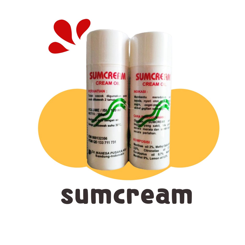 Jual SUMCREAM SUMBAWA CREAM OIL PIJAT DAN URUT MINYAK PEGAL LINU 100 ...