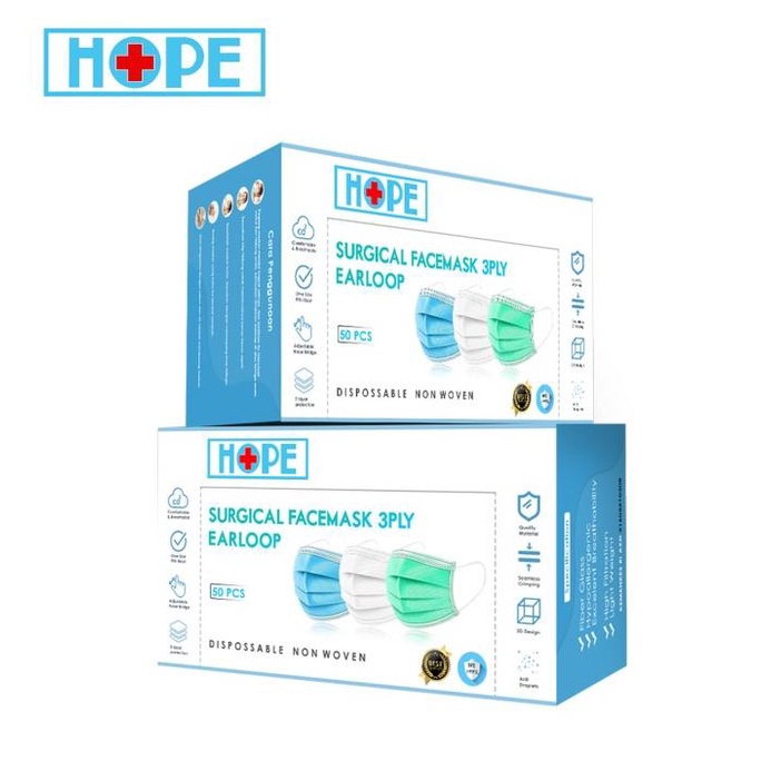 Jual HOPE - Masker medis 3 ply 88-hope-laboratory | Shopee Indonesia