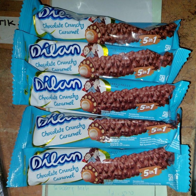 Jual Dilan Chocolate Crunchy Caramel | 24 gram | Shopee Indonesia