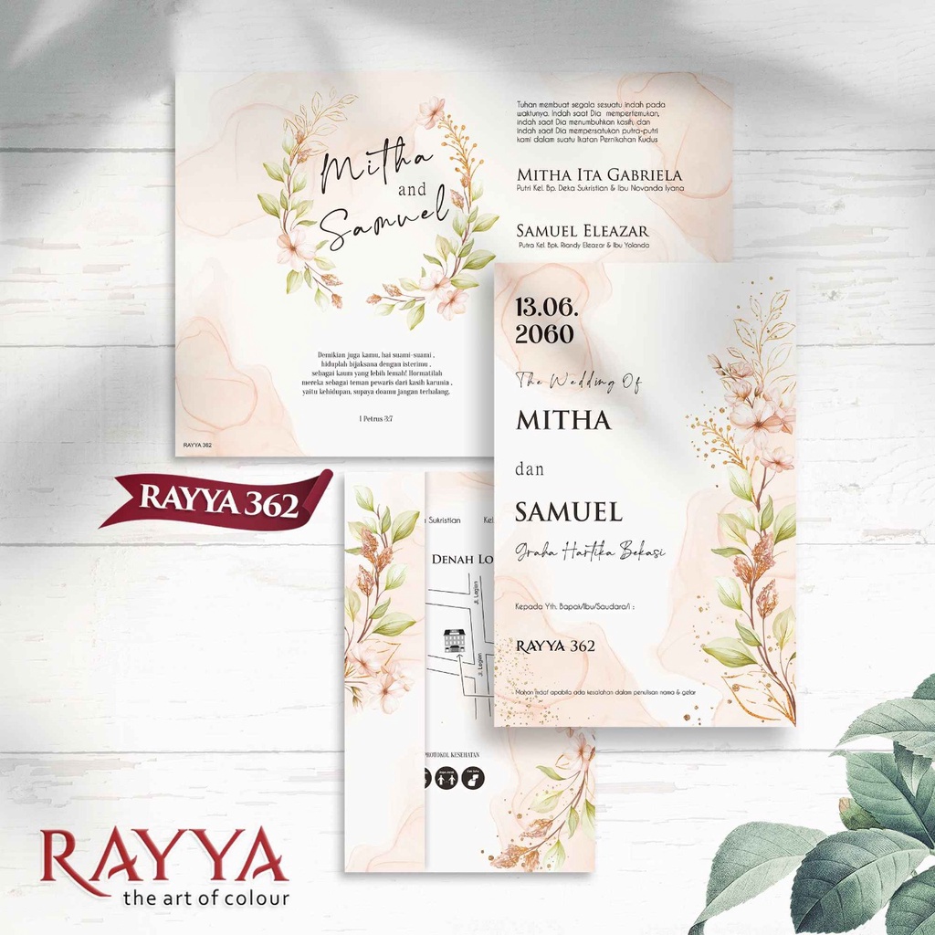 Jual Blangko Undangan RAYYA 362 (Free File Setting Corel) | Shopee ...