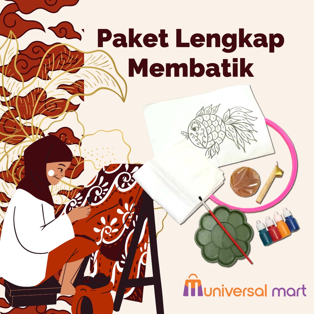 Jual Paket Alat Belajar Membatik Lengkap 1 Set | Shopee Indonesia