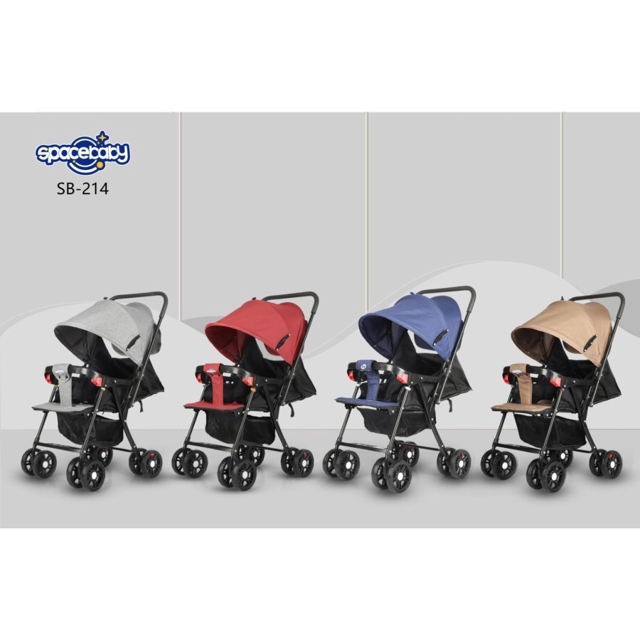 Jual STROLLER SPACE BABY SB-204 & SB-214 || KERETA DORONG BAYI SPACE ...