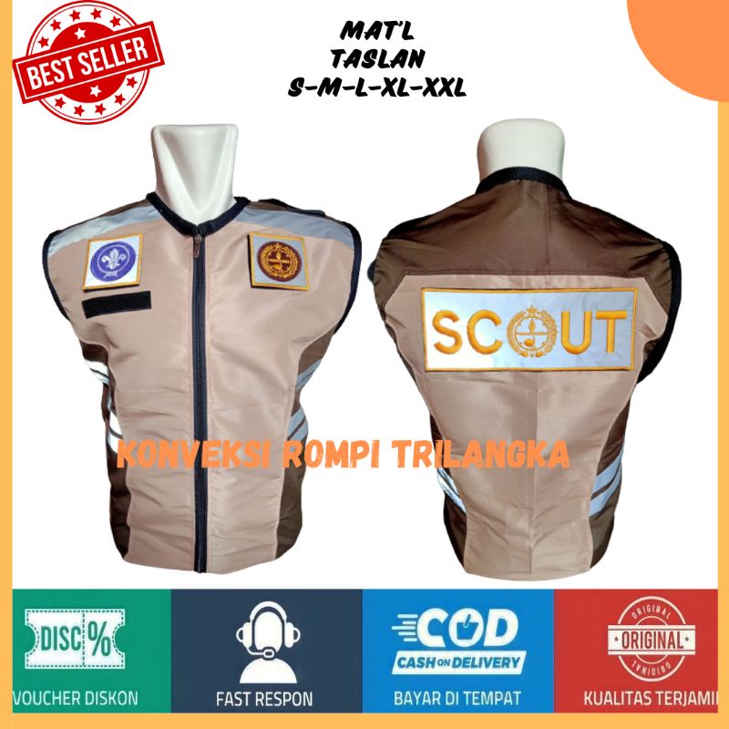 Jual ROMPI LAPANGAN ROMPI PRAMUKA WATERPROOF MURAH | FULL LOGO SCOUT ...