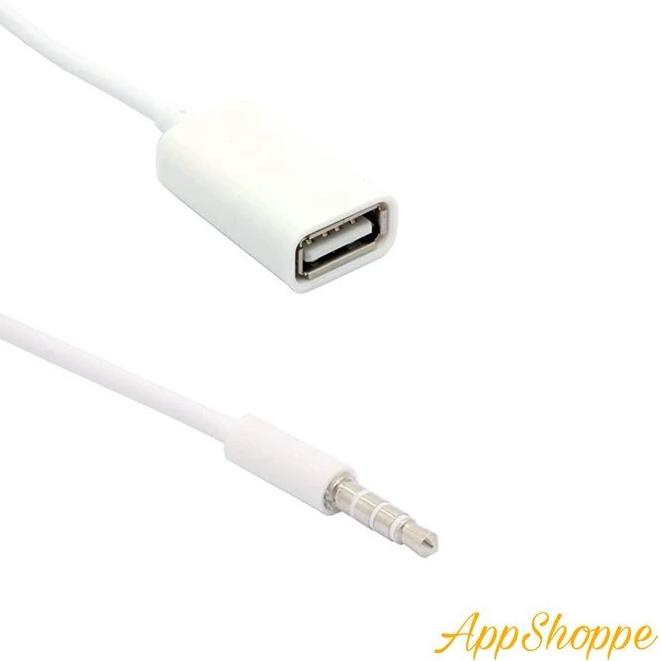 Jual Jack 3.5mm AUX Audio Plug To USB 2.0 OTG Adapter Converter AUX ...