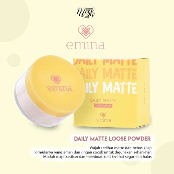 Jual Emina Daily Matte Loose Powder 20g (100% Original) | Shopee Indonesia