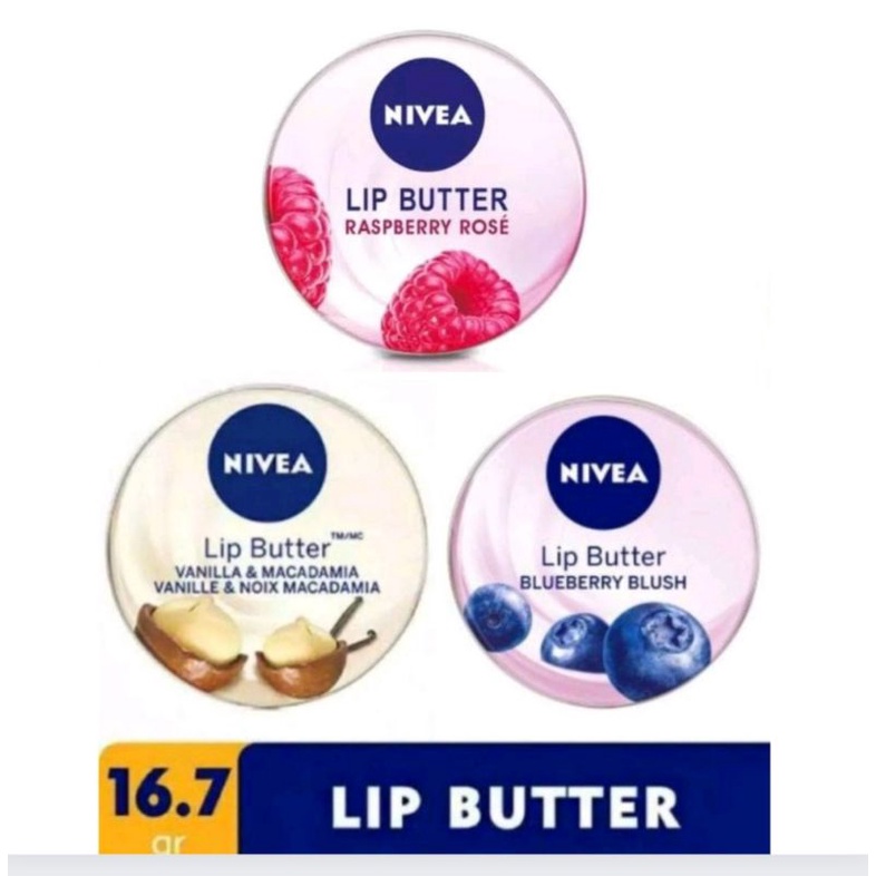 Jual Nivea Lip Butter 16,7 gr Roseberry Blueberry dan Vanila huuh ...