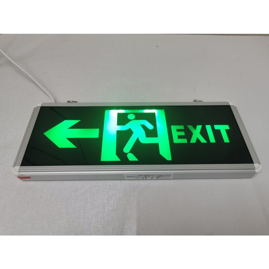 Jual Lampu Exit led 2 sisi/lampu emergency exit | Shopee Indonesia