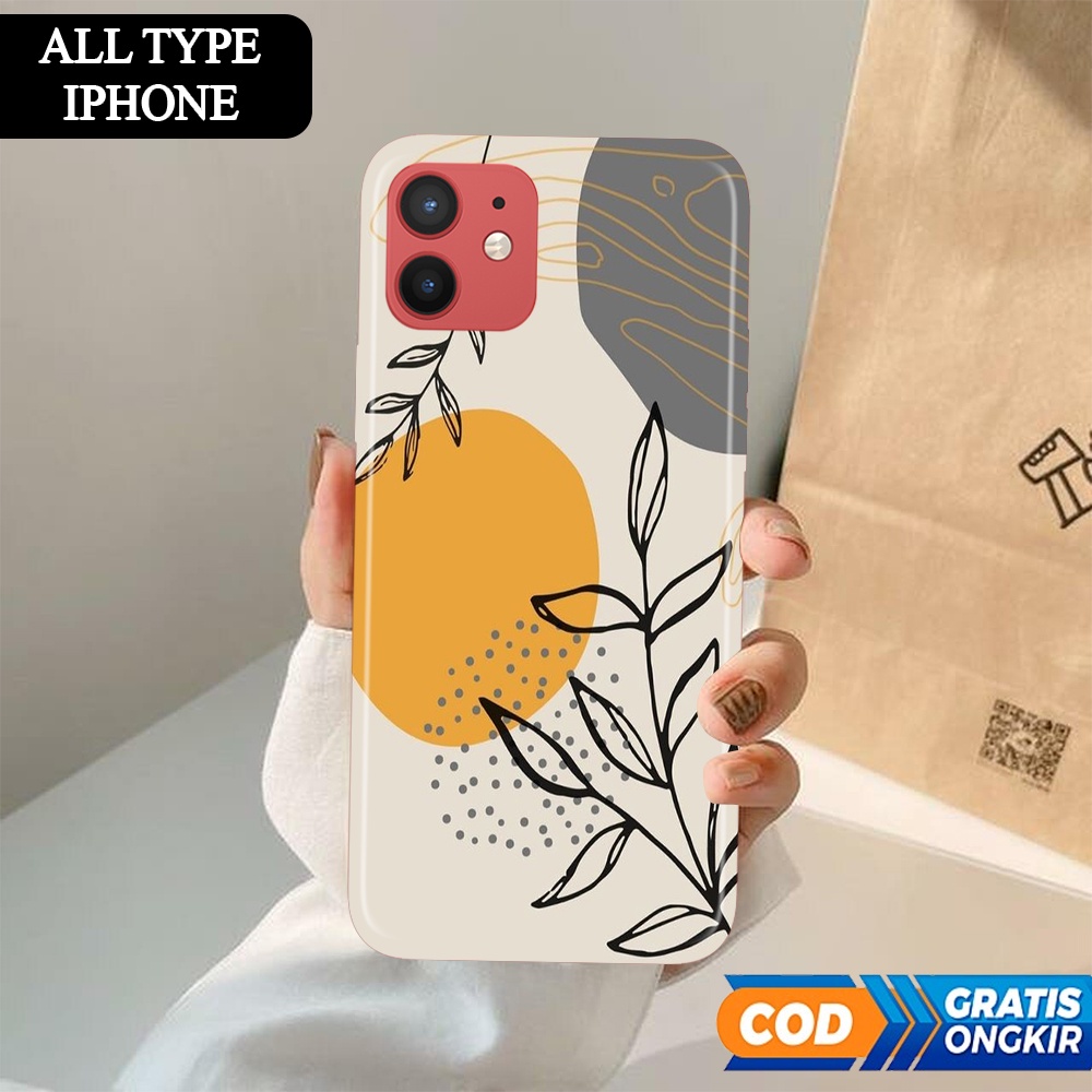 Jual [H152] Case IPHONE 11 12 13 Casing & Cover Pelindung Estetik Flora ...