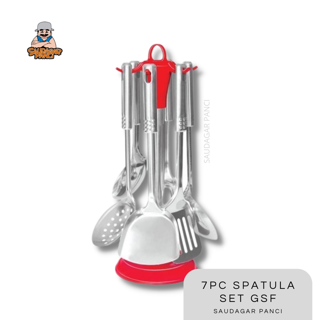 Jual Spatula Set Isi 7 Sutil Stainless GSF 4507 Anti Lengket Tahan ...