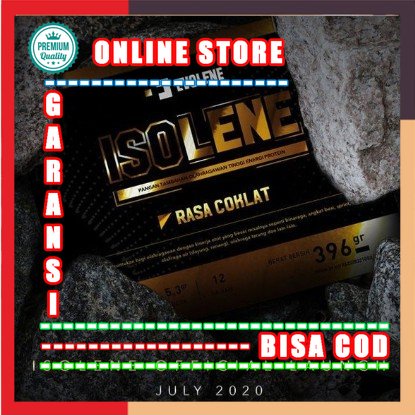 Jual Isolene 12 Sachet 396gr Whey Protein Isolate - ( Vanilla Coklat ...