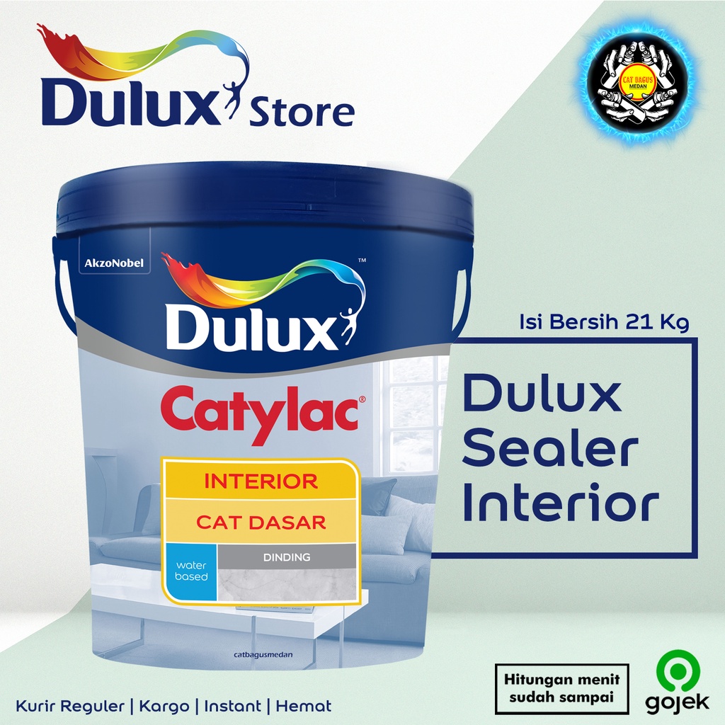 Jual SEALER CAT DASAR DULUX CATYLAC INTERIOR 21 KG / ALKALI SEALER 25 ...
