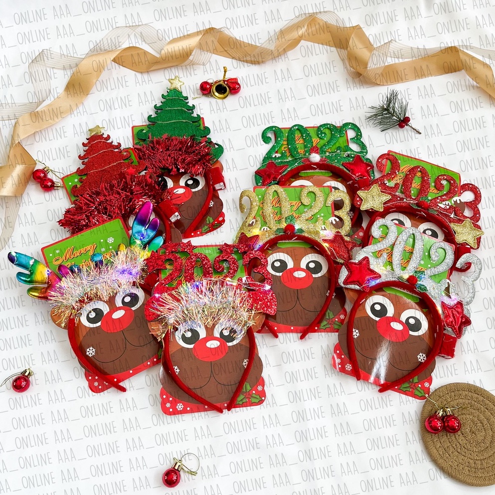 Jual Bando Natal LED Dewasa Anak Tanduk Rusa / Bando Tahun Baru 2023 ...