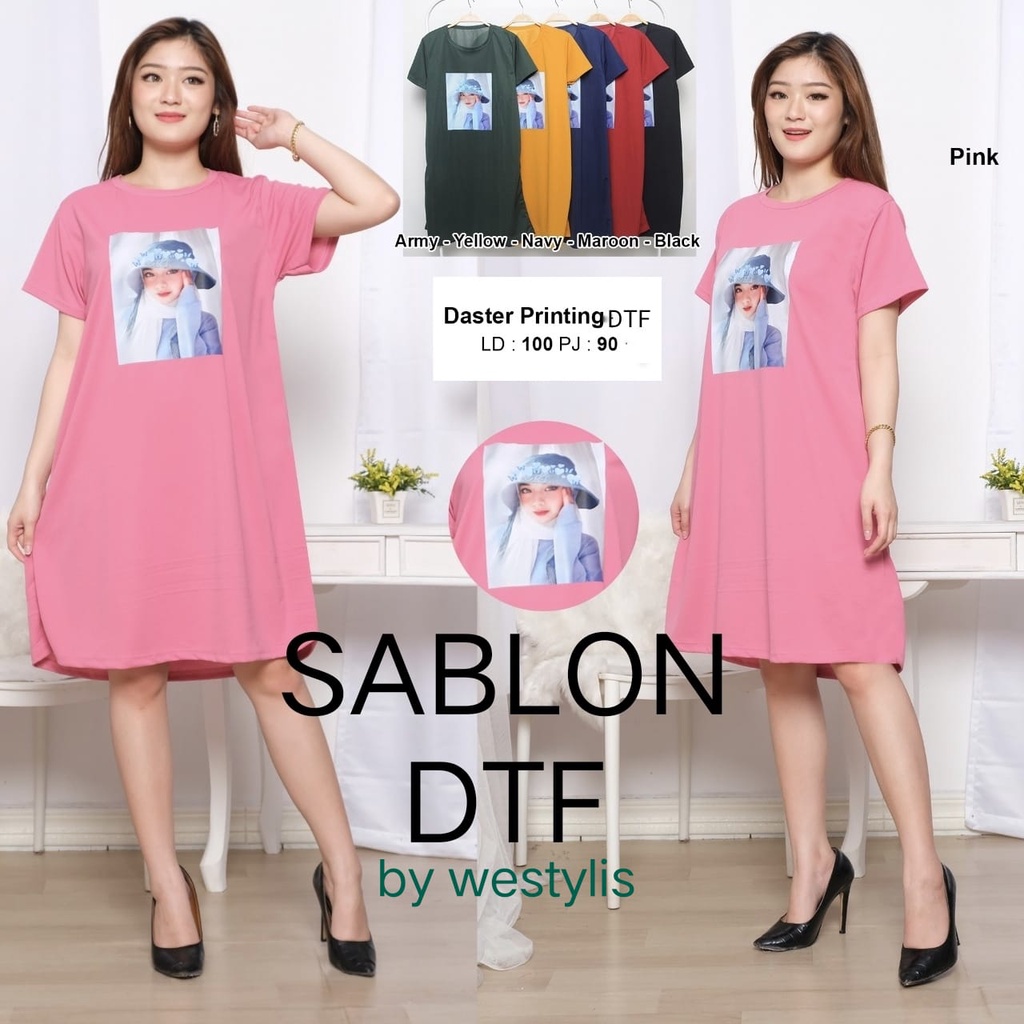 Jual Daster Terbaru 2022 Kekinian Viral Gambar DTF ( Real Pick ) Tunik ...