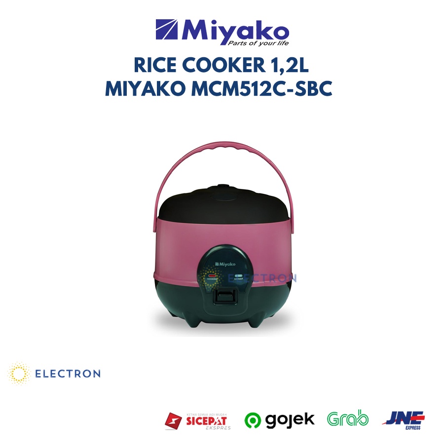 Jual Rice Cooker 1.2 Liter Miyako MCM512 C SBC MCM 512 1.2L Pink Rose ...