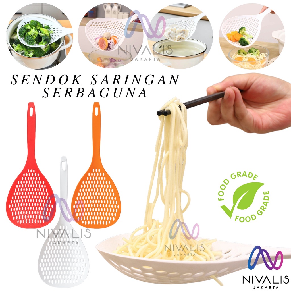 Jual SENDOK SARINGAN DAPUR BESAR / SENDOK SARING BAKSO / SARINGAN BUAH ...