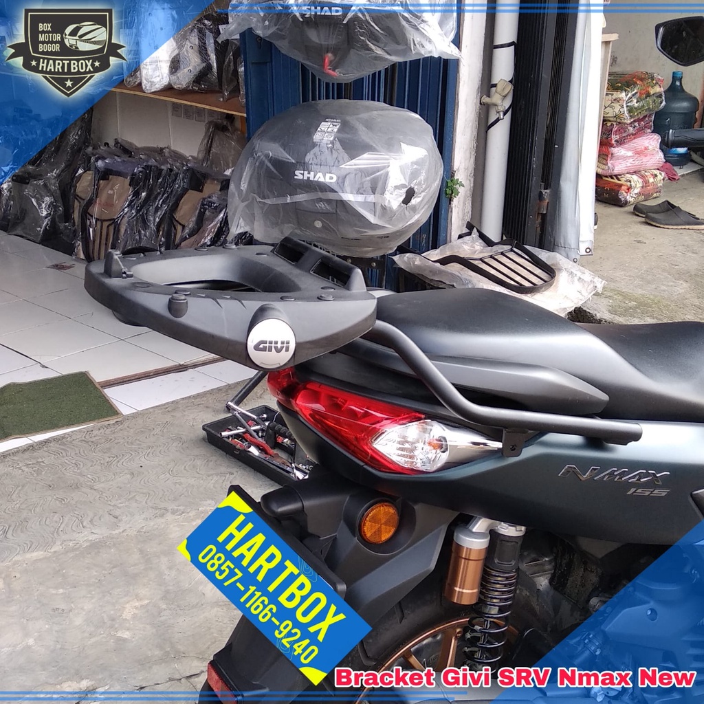 Jual Bracket Givi SRV Nmax New | Bracket Motor Yamaha Nmax Tanpa Lepas ...