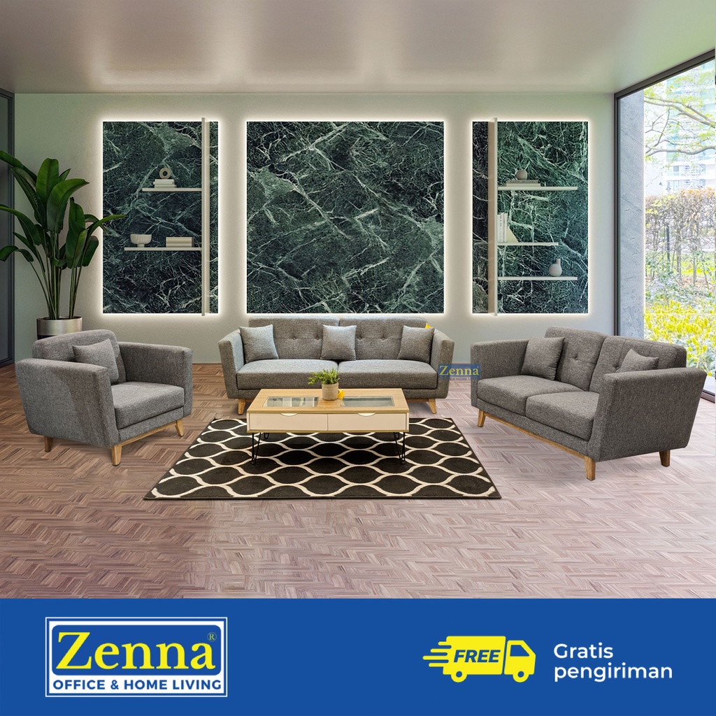 Jual Zenna Sofa Clara 321 / sofa minimalis modern | Shopee Indonesia