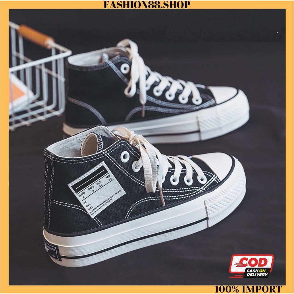 Jual COD Sepatu Kanvas Sepatu Sekolah Sepatu Wanita Sepatu Import ...